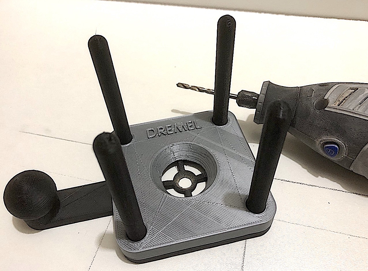 🔧 Drilling guide for Dremel・Free STL File for ・Cults