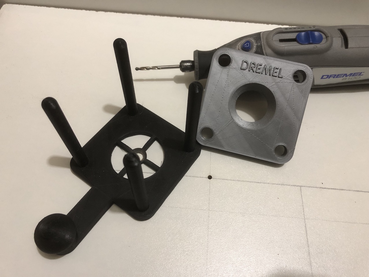 🔧 Drilling guide for Dremel・Free STL File for ・Cults