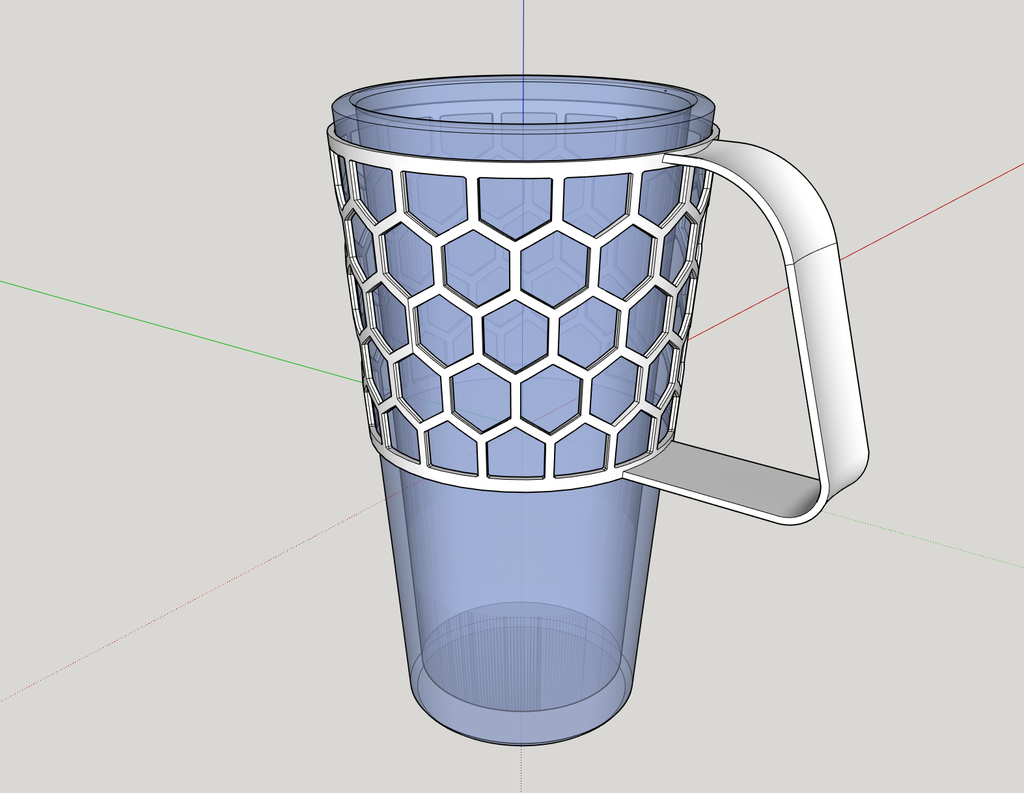 🔪 Pint Glass Cup Sleeve With Handle・Free 3D File for ・Cults