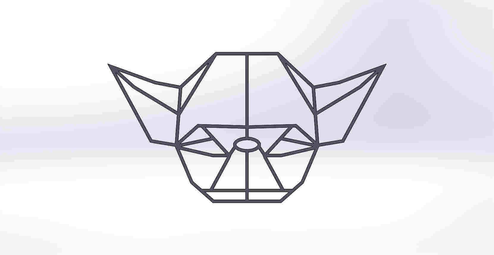 STL file YODA LOW POLY GEOMETRIC 🌐 ・Template to download and 3D print・Cults