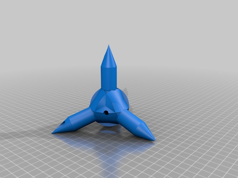 🔧 Remixed Caltrops・Free 3D File for ・Cults
