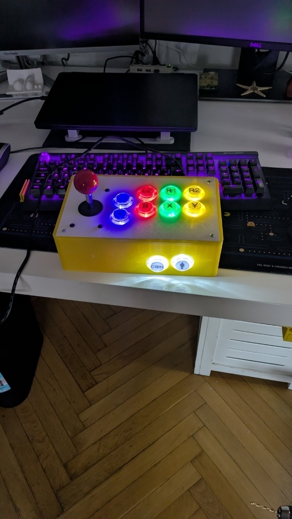 🕹️ A.D.A.C. otro mando arcade de bricolaje・Archivo 3D Gratis para ・Cults