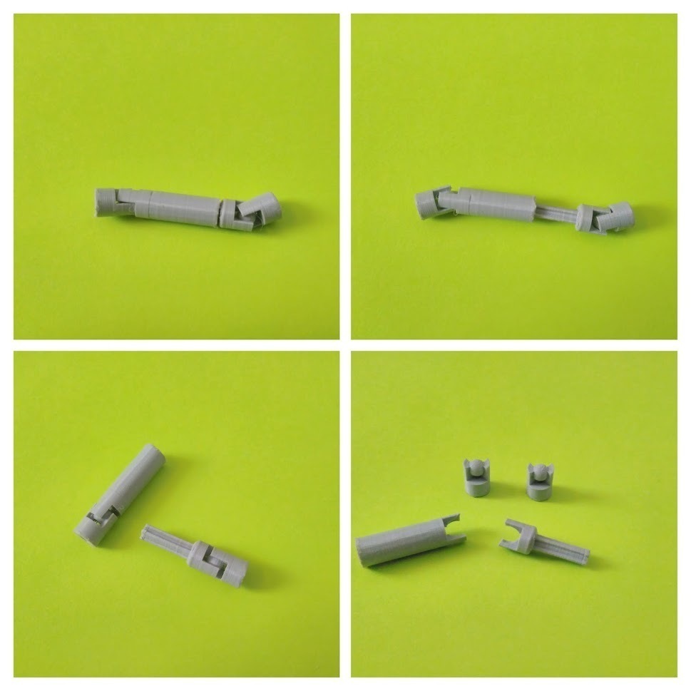 🚆 Cardanic coupling - HO scale 1:87 - model train transmission・Free STL ...