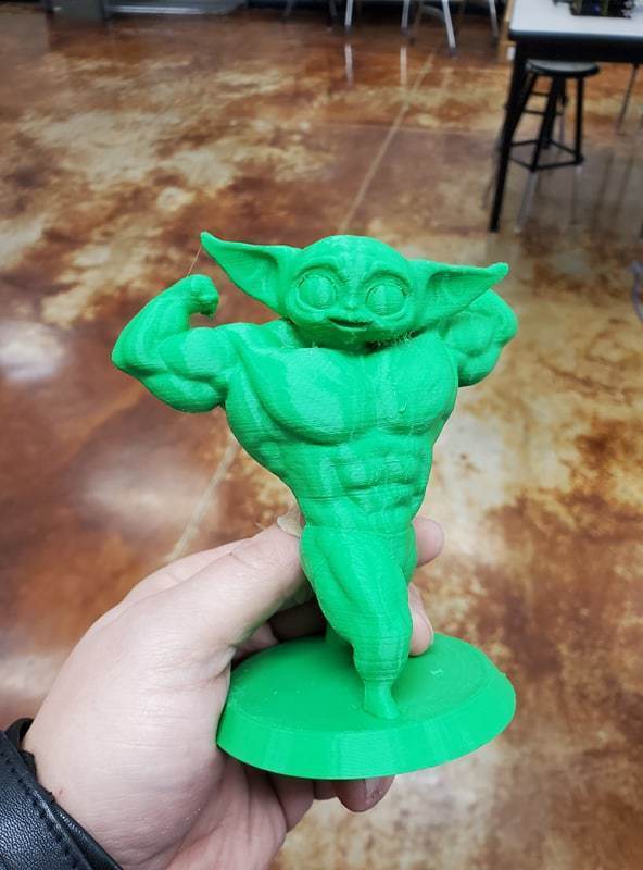 🎨 Swol-Baby Yoda・Free STL File for ・Cults