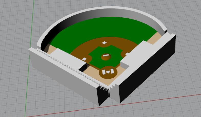 ⚾ Baseball Field・ STL File for ・Cults