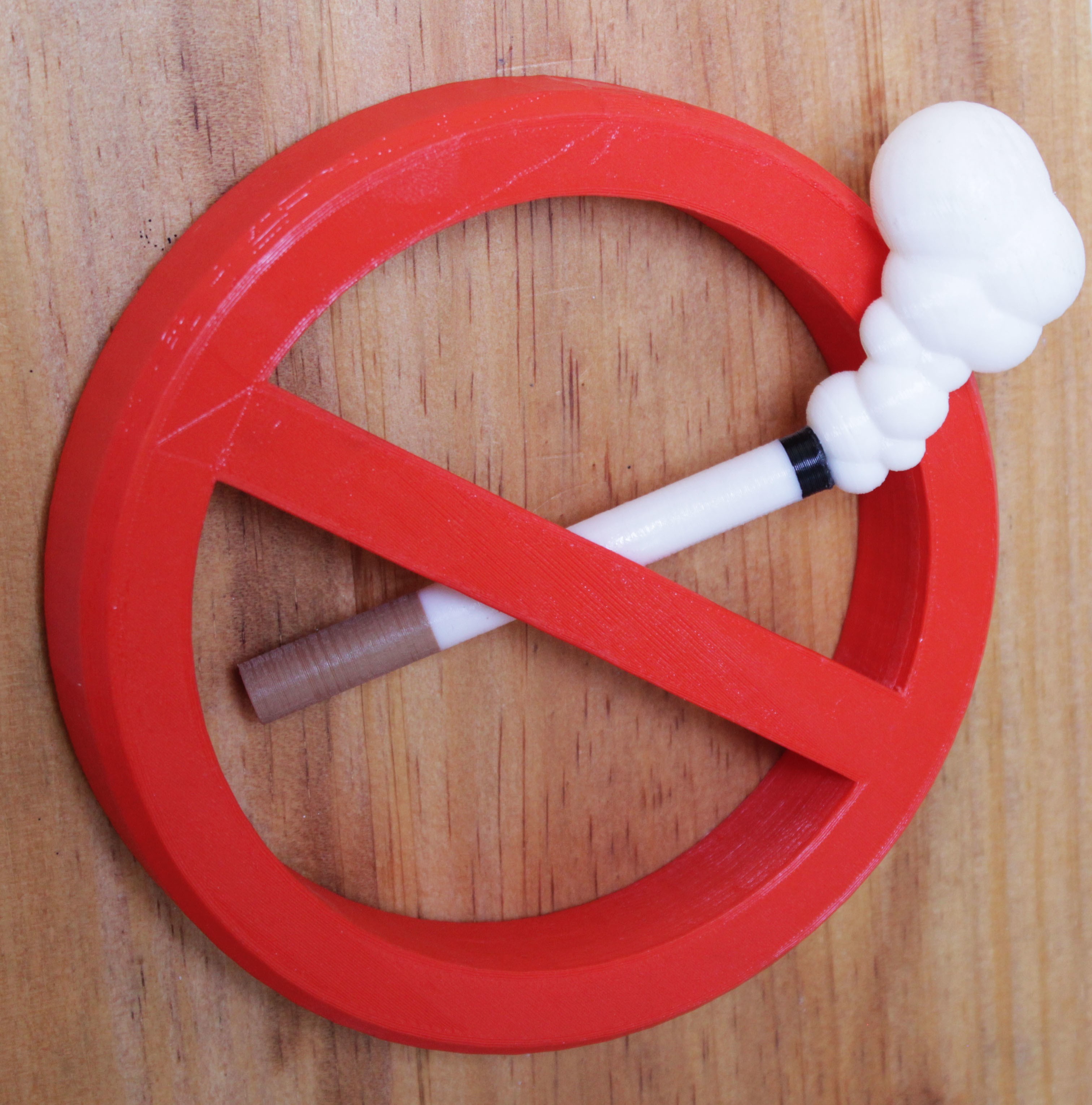 STL file No Smoking 3D Sign 🚬 ・3D printing model to download・Cults