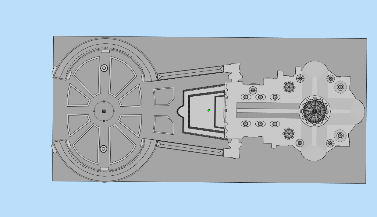 🟪 Piazza San Pietro，St. Peter's Square model fixed・ STL File for ・Cults