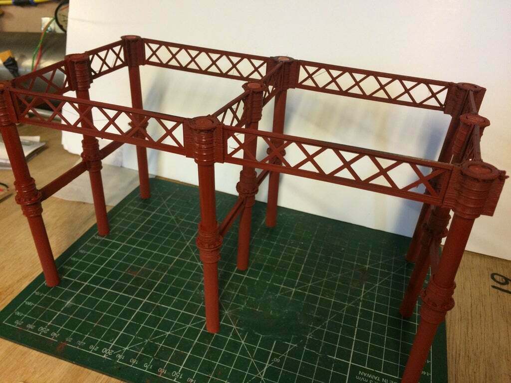 Free STL file 009 GN15 O-16.5 Model railway pier supports 🛤️ ・3D ...