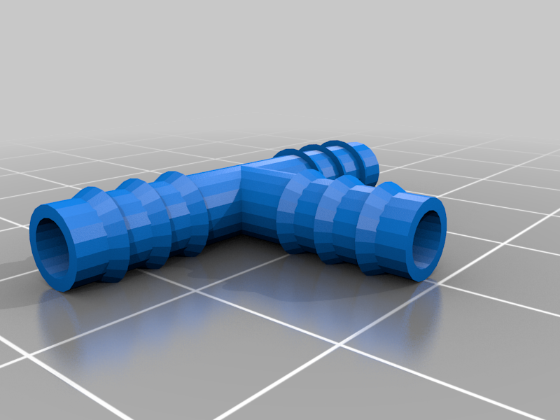 💧 T-piece for 5 mm hose・Free 3D File for ・Cults