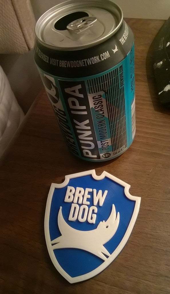 Free STL file Brewdog Beer Mat / Drinks Coaster 🍺 ・3D printing model to ...
