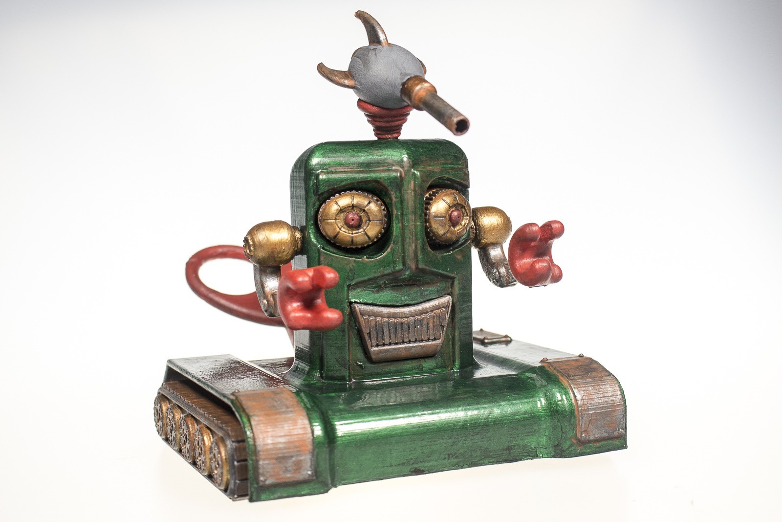 Free STL file alfred the smiling vintage robot 🤖 ・Template to download ...
