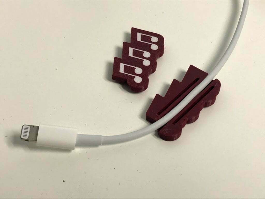 🔌 Charger Cable Tag・Free STL File for ・Cults
