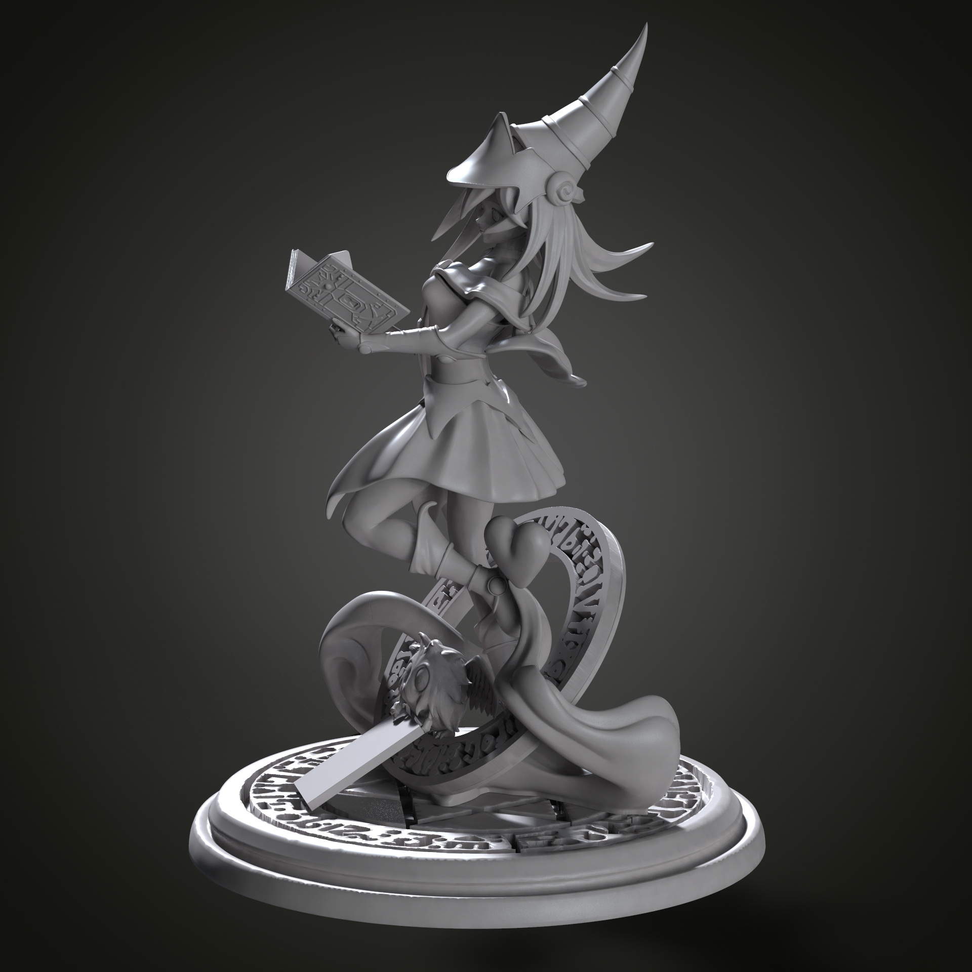 👧 Dark Magician Girl - stl Yu-Gi-Oh 3D model・ 3D File for ・Cults