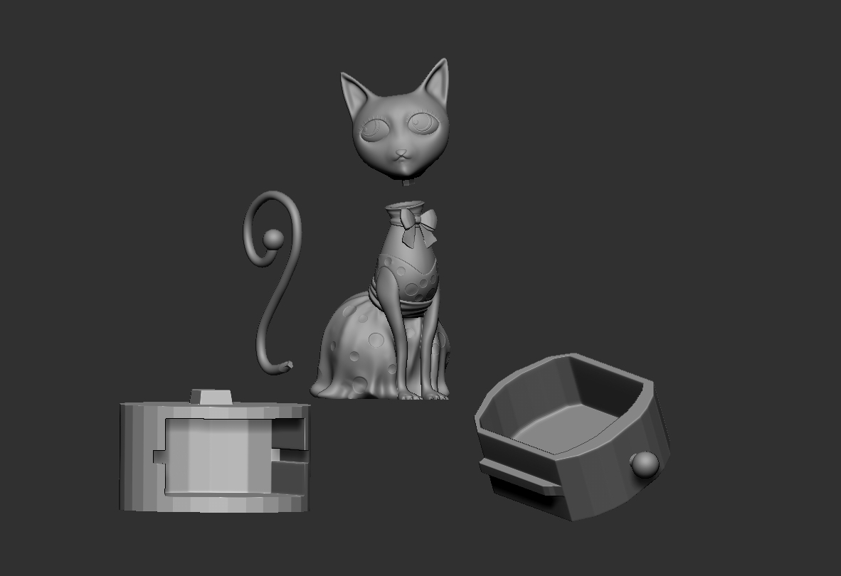 3D file cat jewelry box 🐱 ・Model to download and 3D print・Cults
