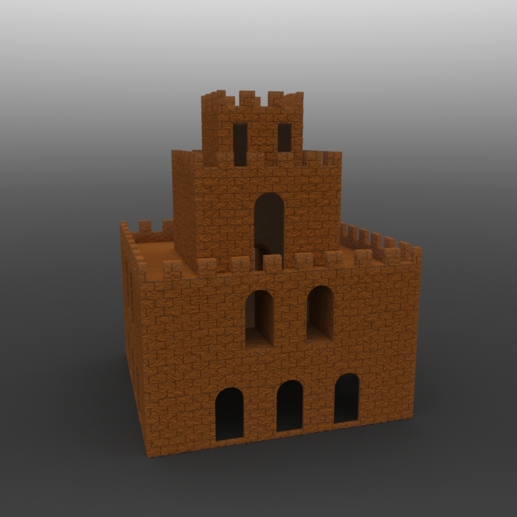 🏰 Super Mario Castle・ STL File for ・Cults