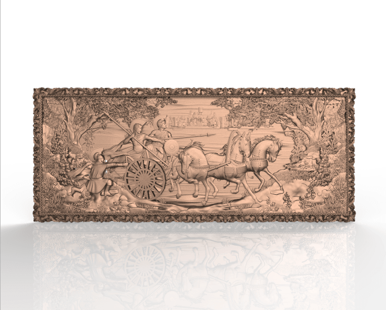 🖼️ roman soldiers cnc router frame・Free STL File for ・Cults