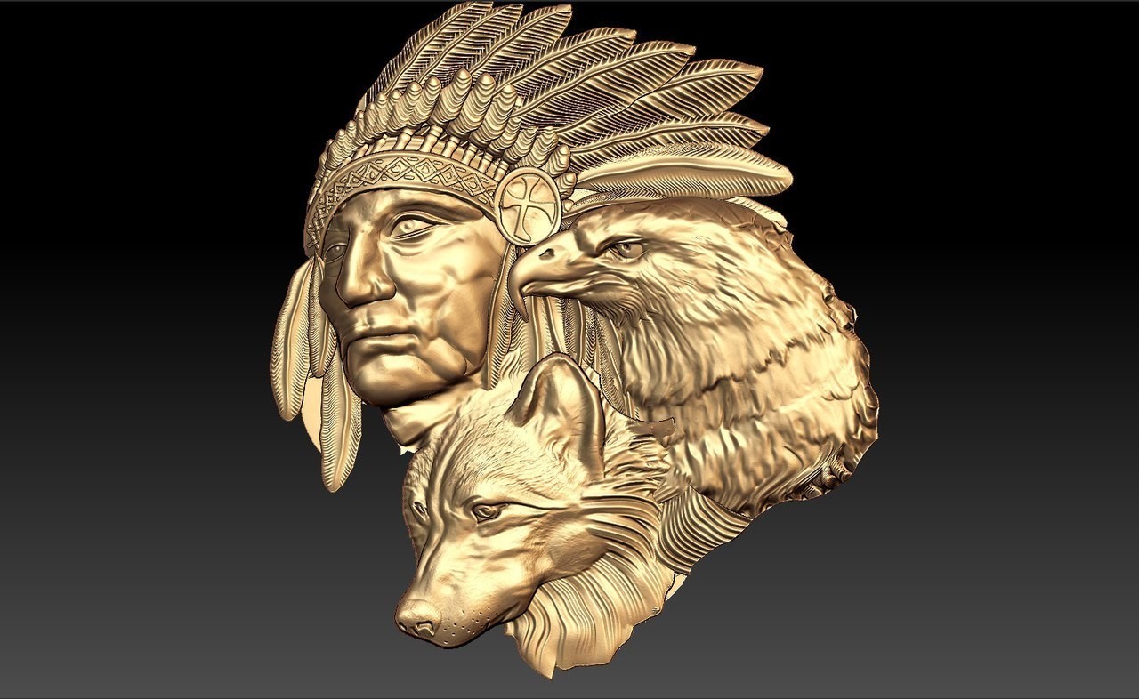 🦅 eagle indian wolf and native american johnny halliday tribute tatoo ...