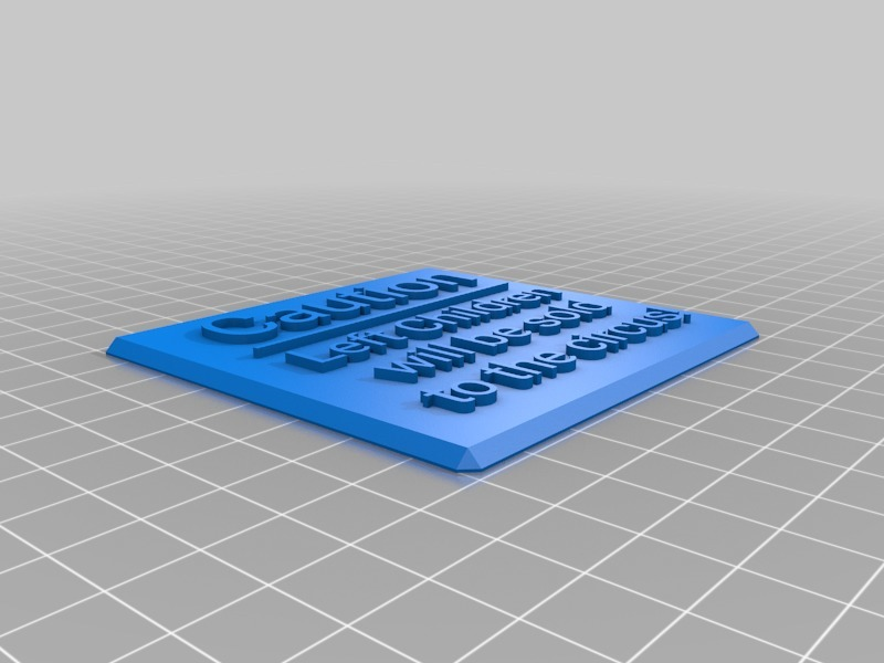 ⬅️ left children plaque・Free 3D File for ・Cults