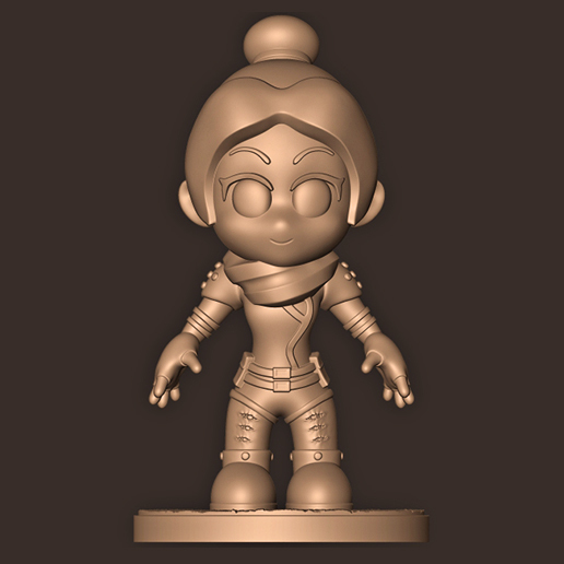 🇬🇮 Wraith Chibi // Apex Legends・ STL File for ・Cults