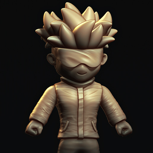 STL file Gojou Satoru // JUJUTSU KAISEN Chibi 🐼 ・3D print model to ...