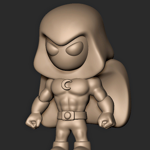 OBJ file Moon Knight Chibi 🌙 ・3D printable model to download・Cults