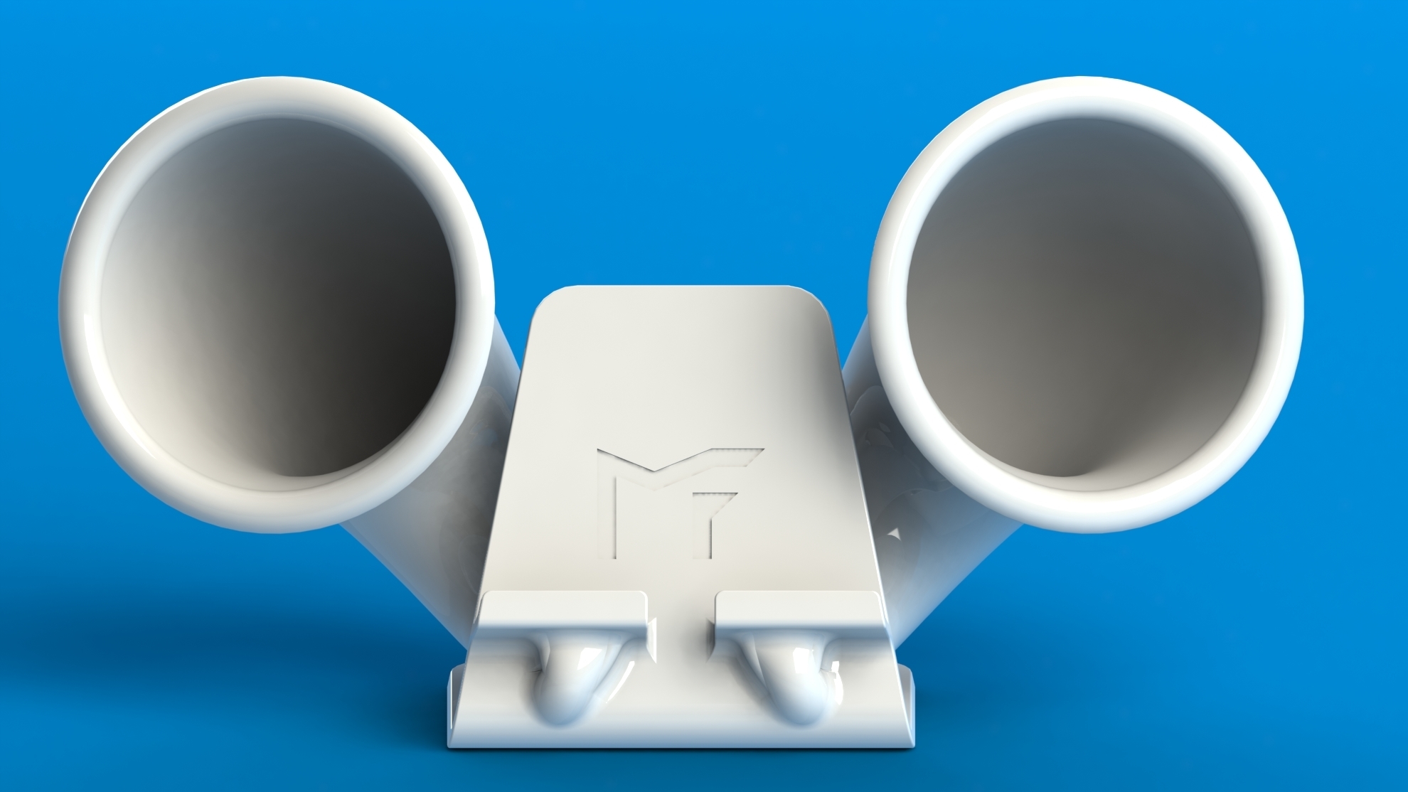 STL file Gramo-phone holder twin sound amplifiers 📞・3D print design to ...