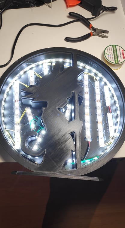 STL file LED kid goku 🔦 ・3D print object to download・Cults