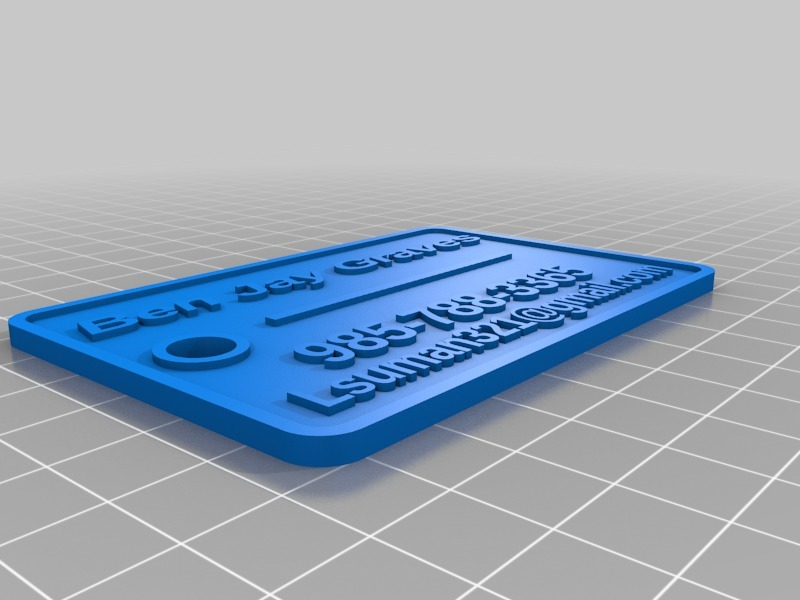 🧳 Luggage Tag・Free 3D File for ・Cults
