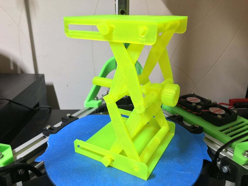3D printable Platform Jack [Fully Assembled, No Supports]・Cults
