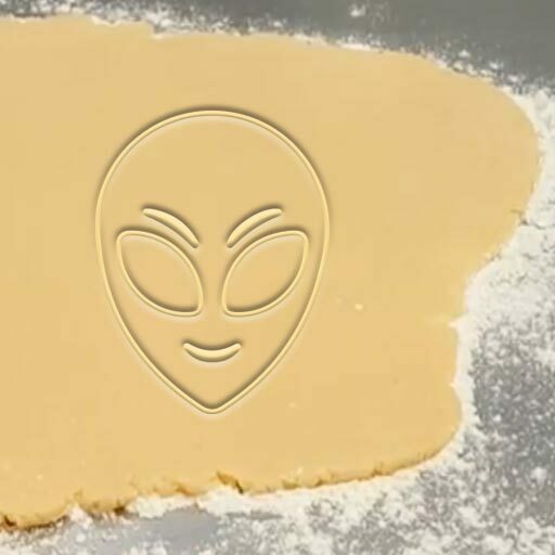 🍪 Cookie Cutter of an Alien Head・Free STL File for ・Cults