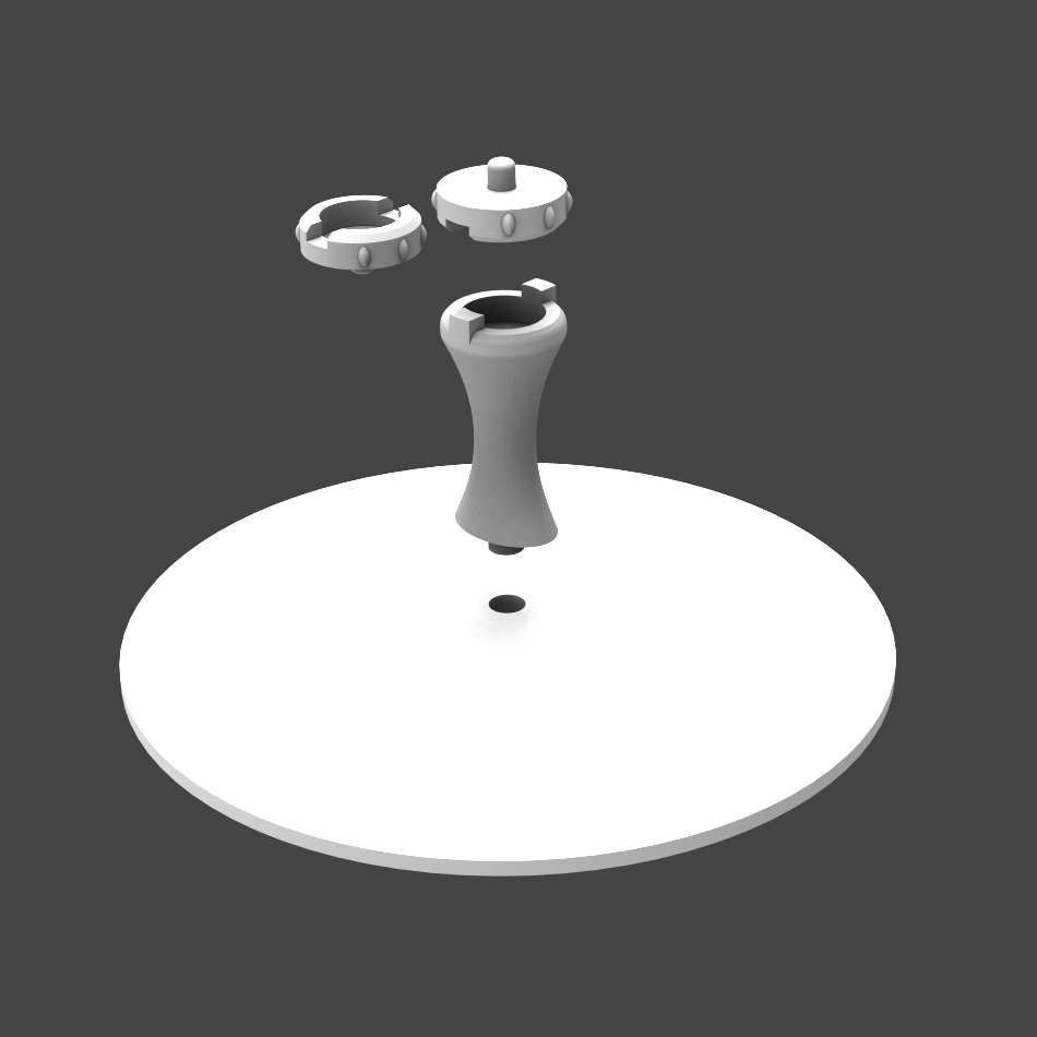 🛰 Space Elf Tank Magnetic Flight Stand・Free 3D File for ・Cults