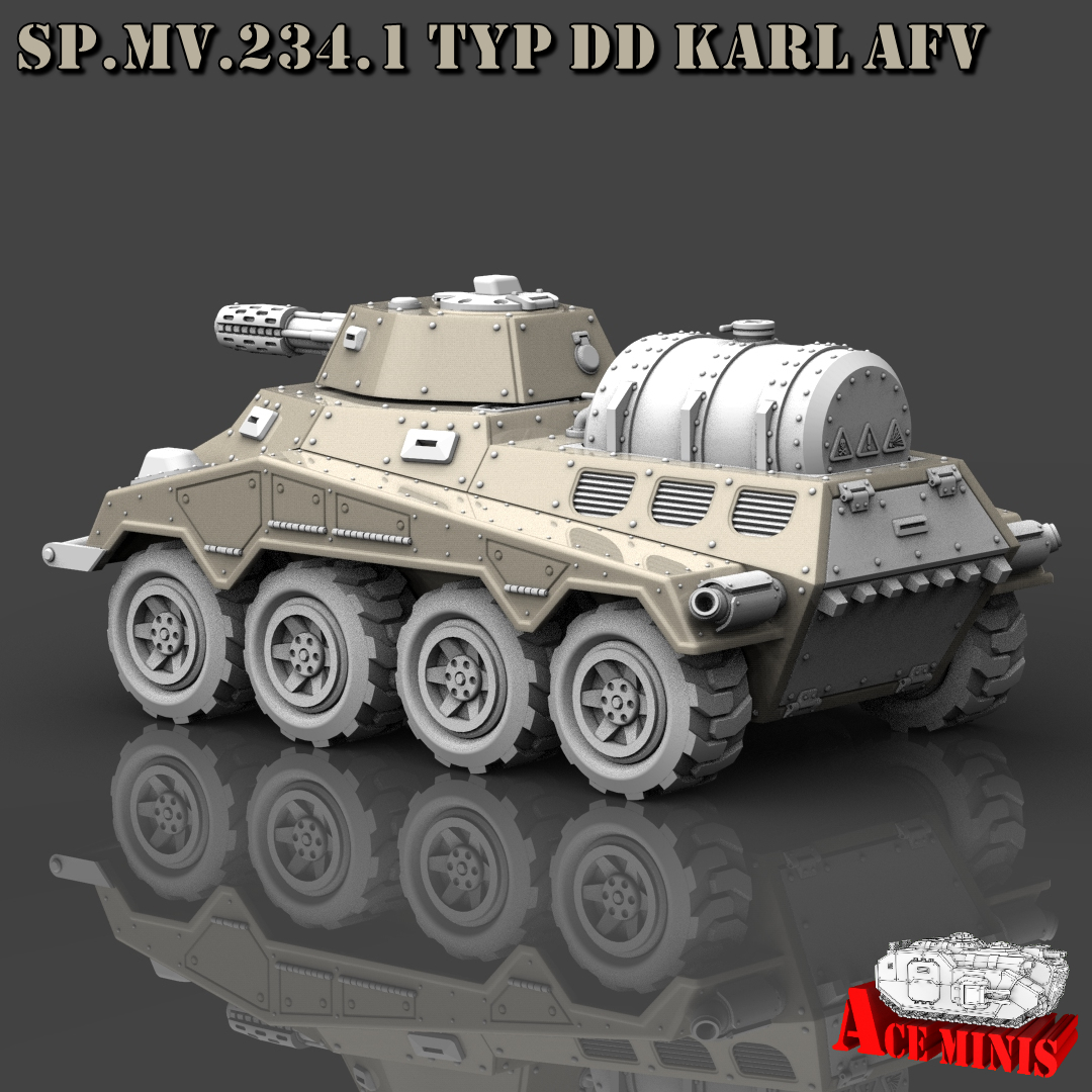 🎲 SP.MV.234 Lothar APC AFV SPM MRL SPAAG・ 3D File for ・Cults