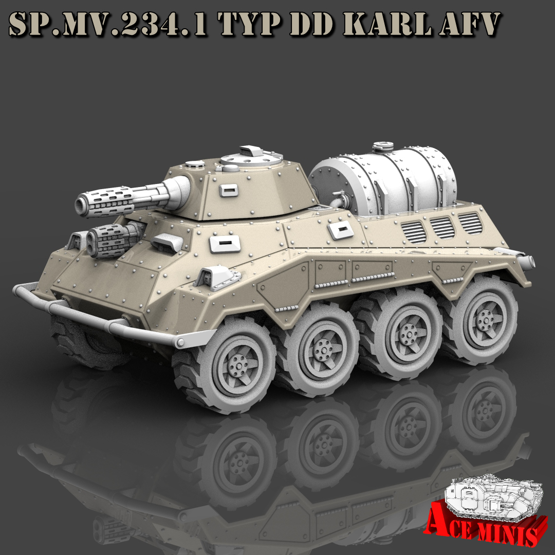 🎲 SP.MV.234 Lothar APC AFV SPM MRL SPAAG・ 3D File for ・Cults
