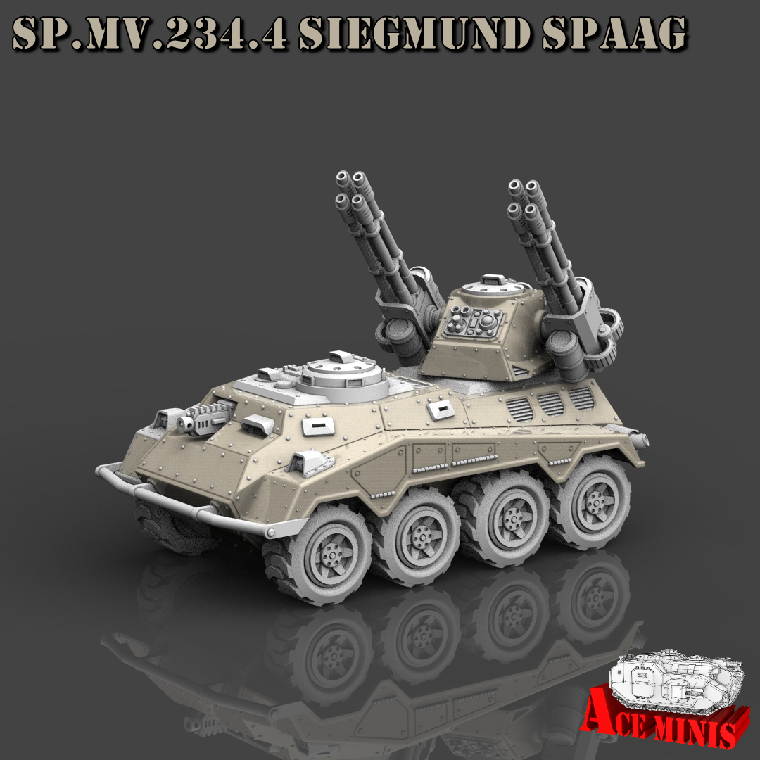 🎲 SP.MV.234 Lothar APC AFV SPM MRL SPAAG・ 3D File for ・Cults