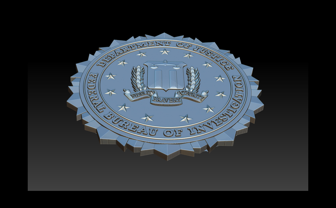 🦭 FBI Seal - 3D Badges・ 3D File for ・Cults