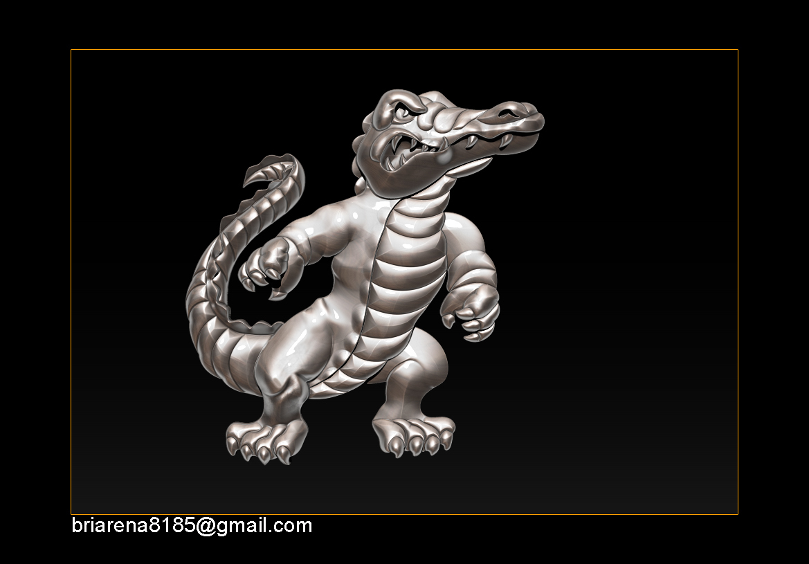3D file Pendant Little Crocodile - Gators 3D Relief 🐊 ・3D printer model ...