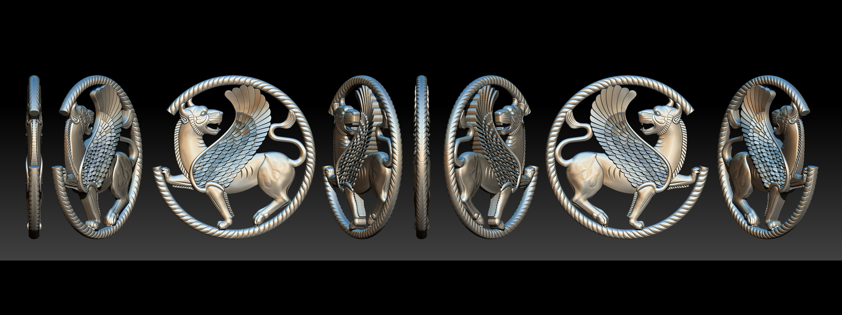 Archivo 3D Modelo 3D de león alado para CNC e impresora 3D ♌・Modelo ...