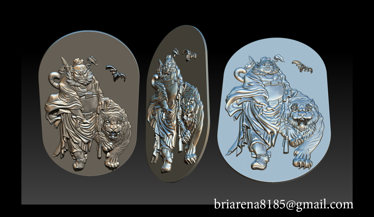 🐅 ZHONG KUI Asian Mythology・ 3D File for ・Cults