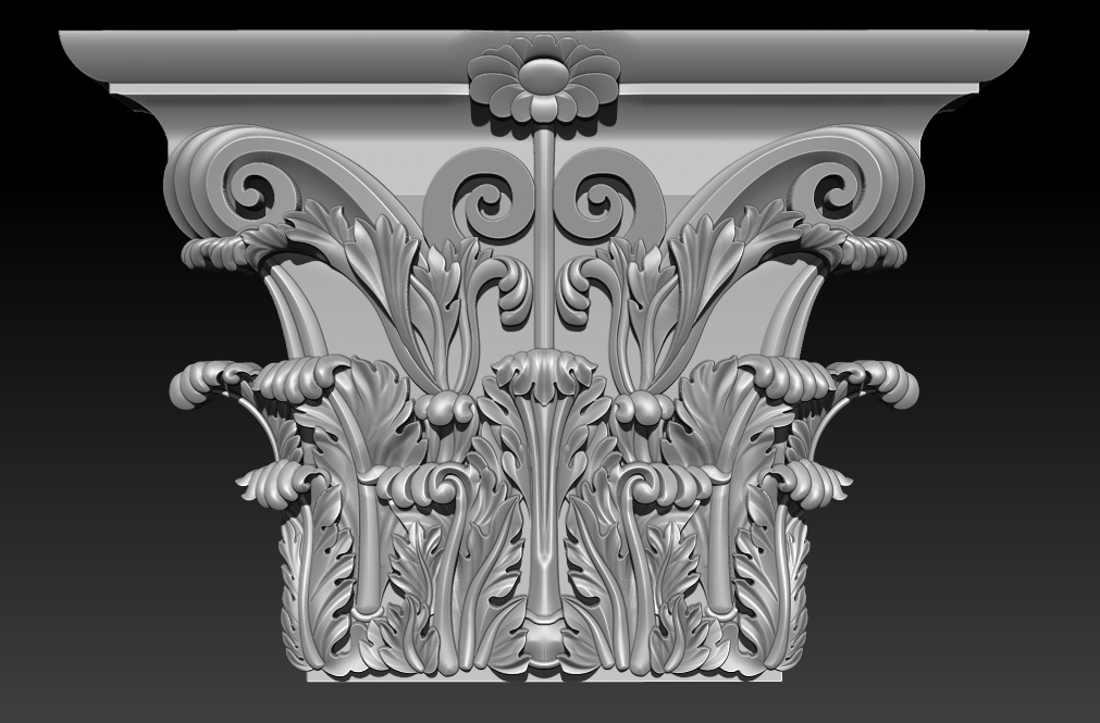 🗿 Column capital - 3D STL Models CNC Router・ 3D File for ・Cults