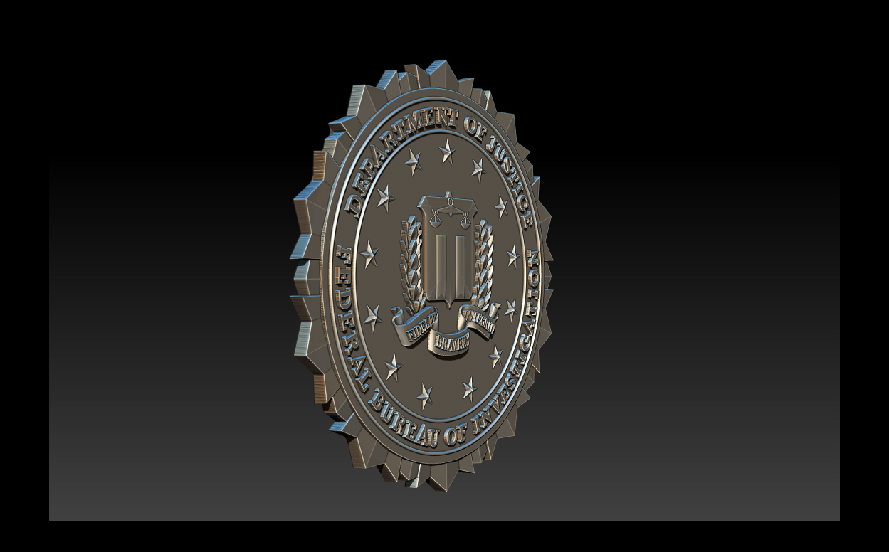 🦭 FBI Seal - 3D Badges・ 3D File for ・Cults