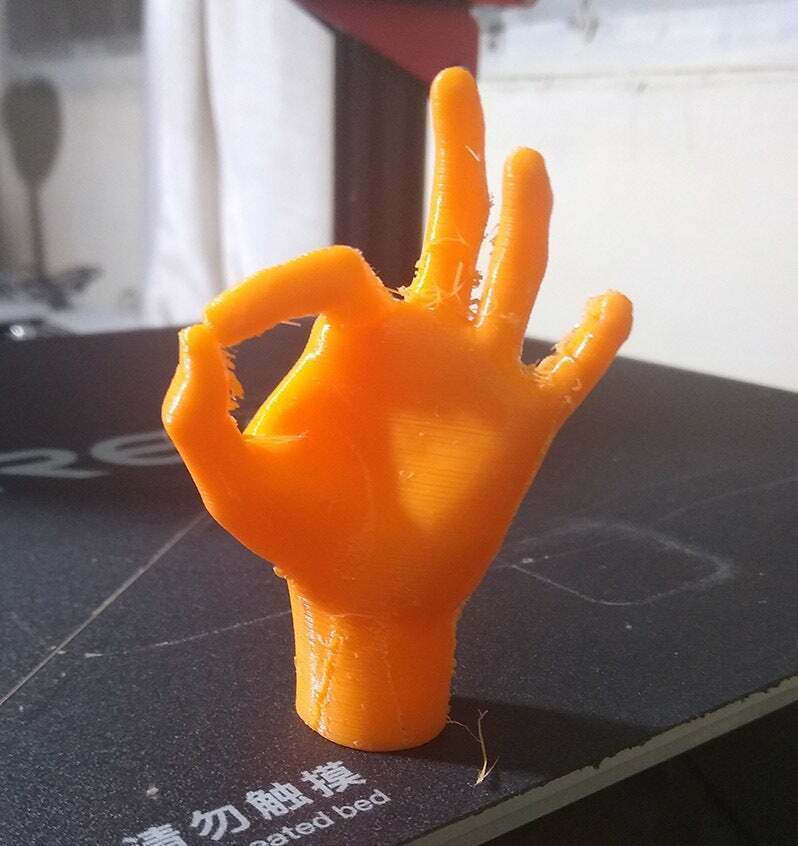 STL file OK Hand Gesture 3D Print 👌 ・3D print model to download・Cults