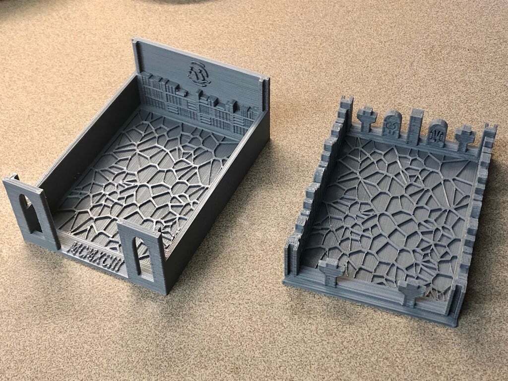 3D printed MTG Deck Box Library and Graveyard・Cults