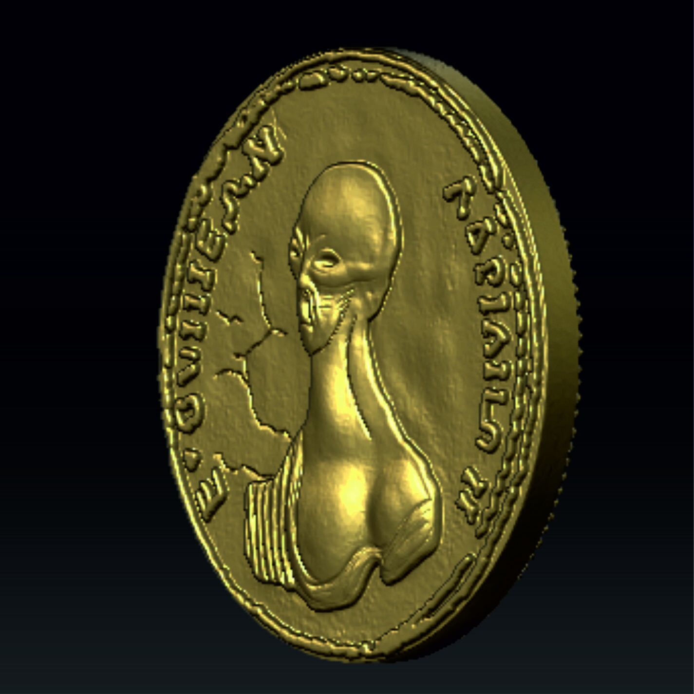 OBJ file Ancient Coin 🪙 ・3D printer model to download・Cults