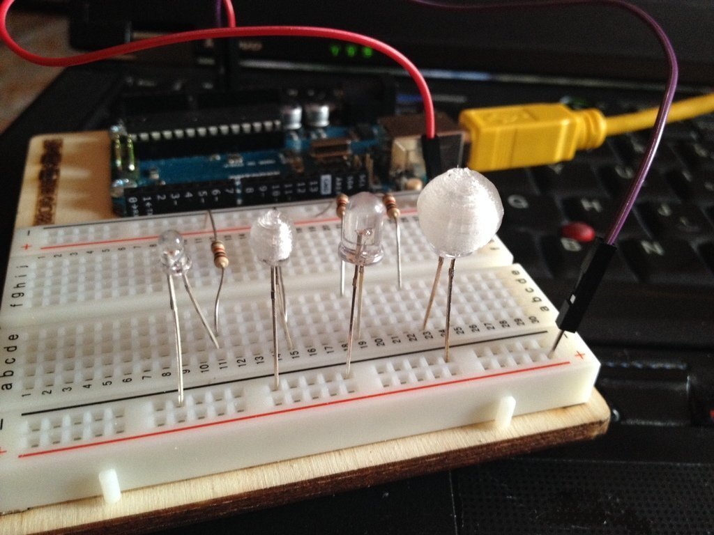 Free STL file LED Light Diffuser (for 3mm and 5mm LEDs) 🔧・3D printer ...