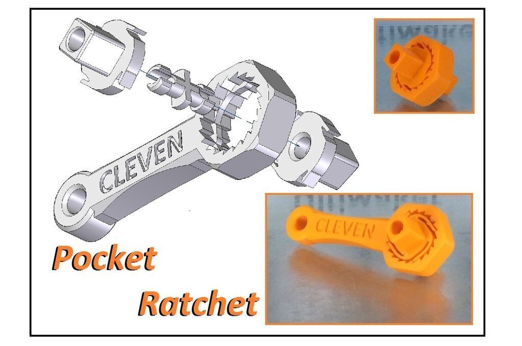 Free STL file Pocket Ratchet Wrench 🔧 ・3D printer design to download・Cults