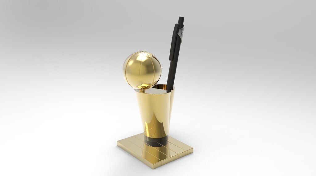 🏆 NBA Trophy Pen Holder・Free STL File for ・Cults