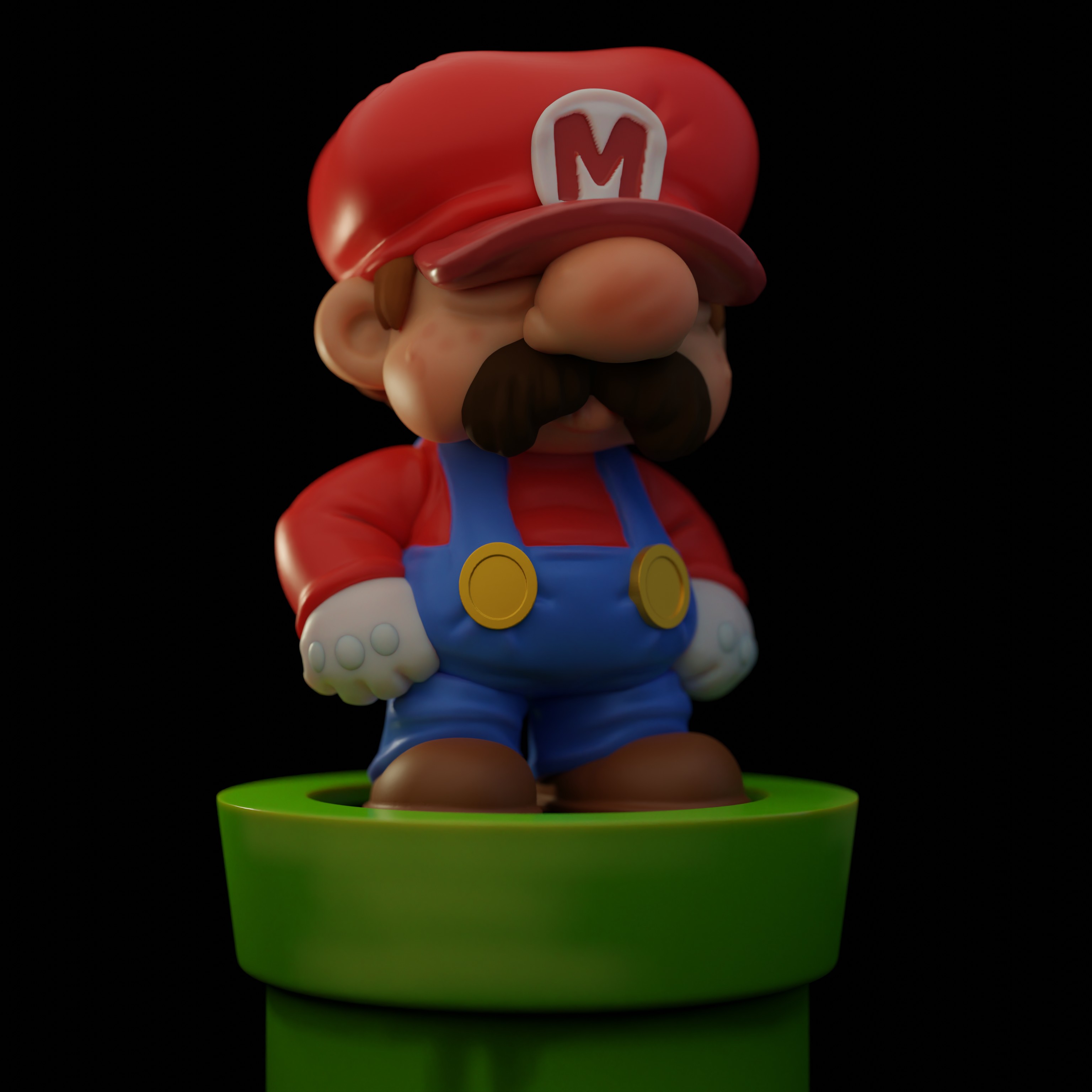 👴 Old Man Mario・ OBJ File for ・Cults