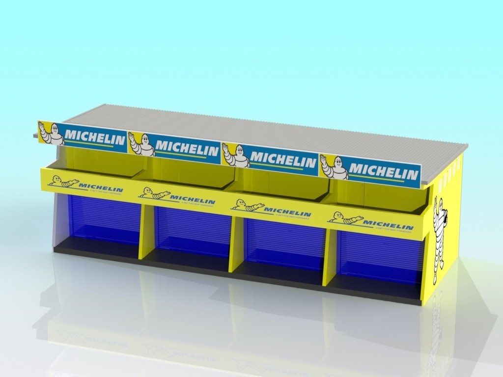 Fichier STL gratuit 1:32 slot car pit pit lane garage 🚗 ・Design ...