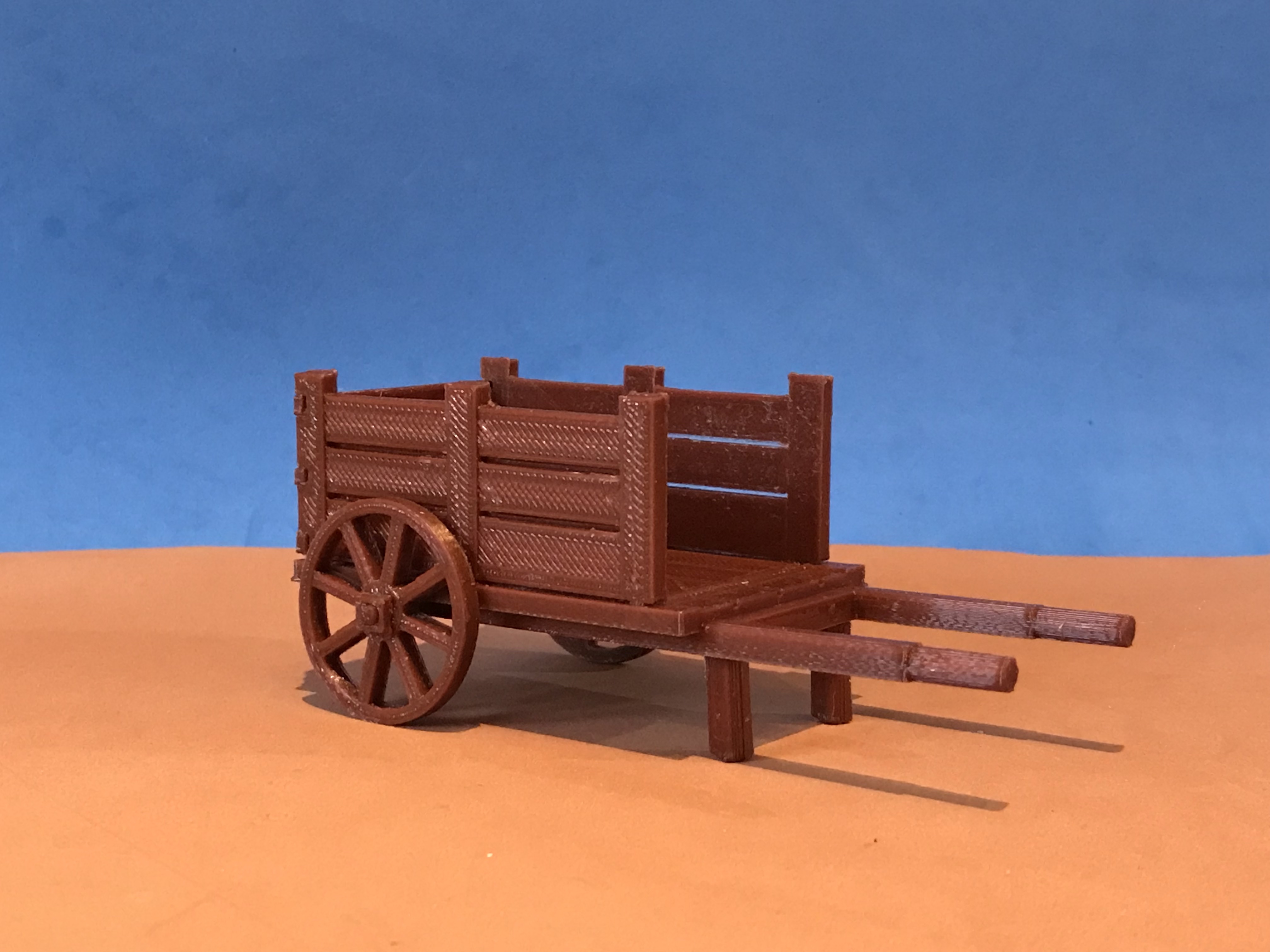 STL file Medieval miniature wagon for playmobil scale figures 🛒 ...