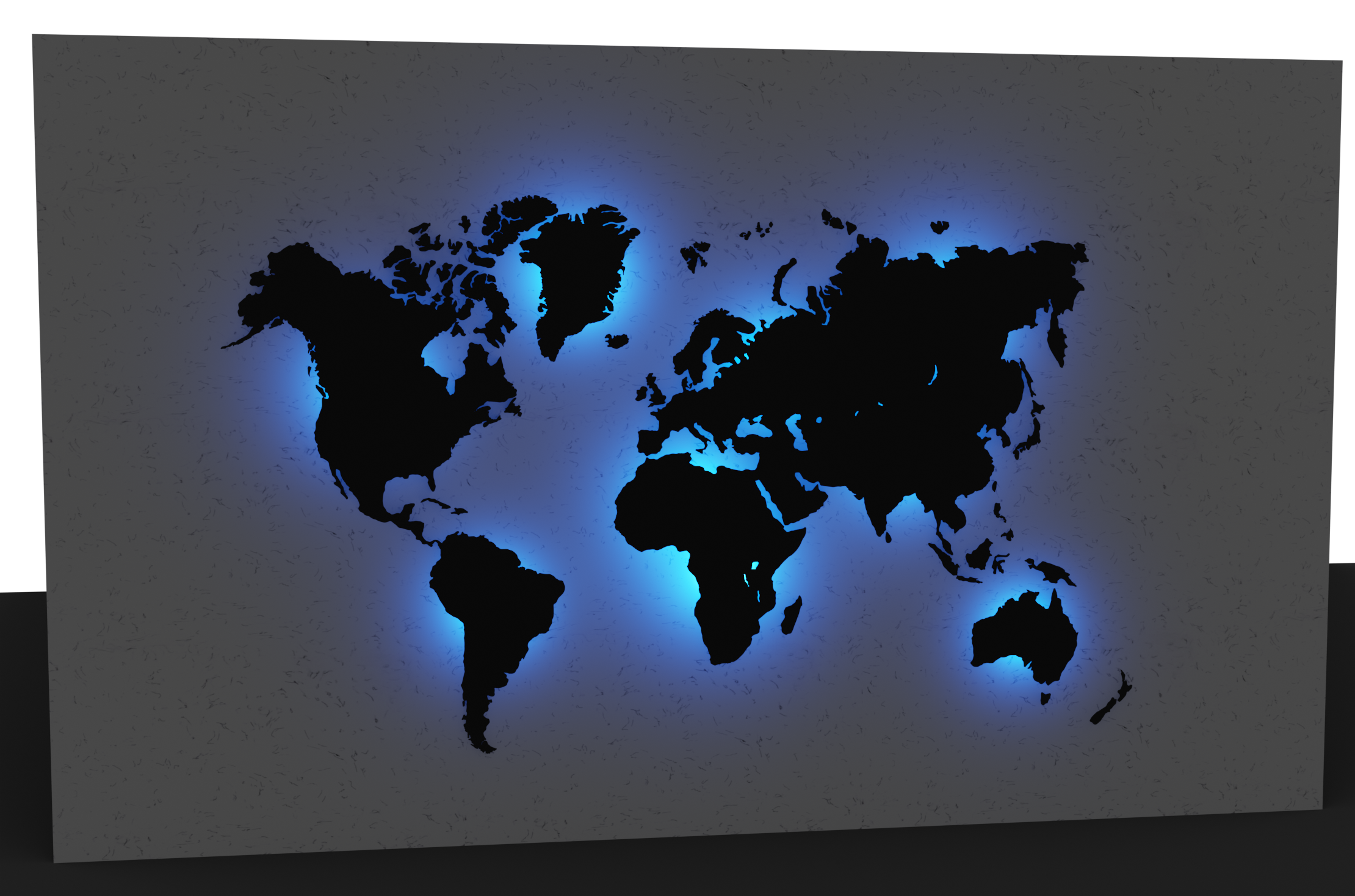 🗺️ World Map・ STL File for 3D printing・Cults
